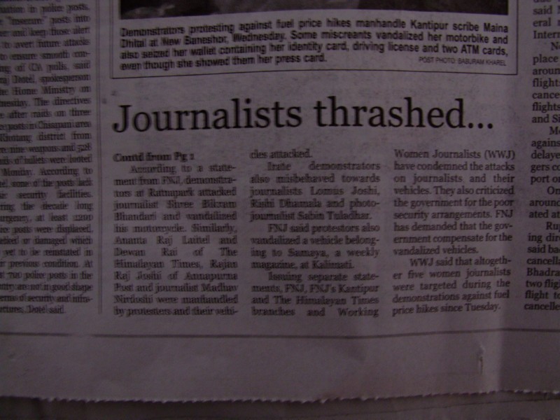 More Newspaper Headlines In Nepal The Longest Way Home Travel Blog