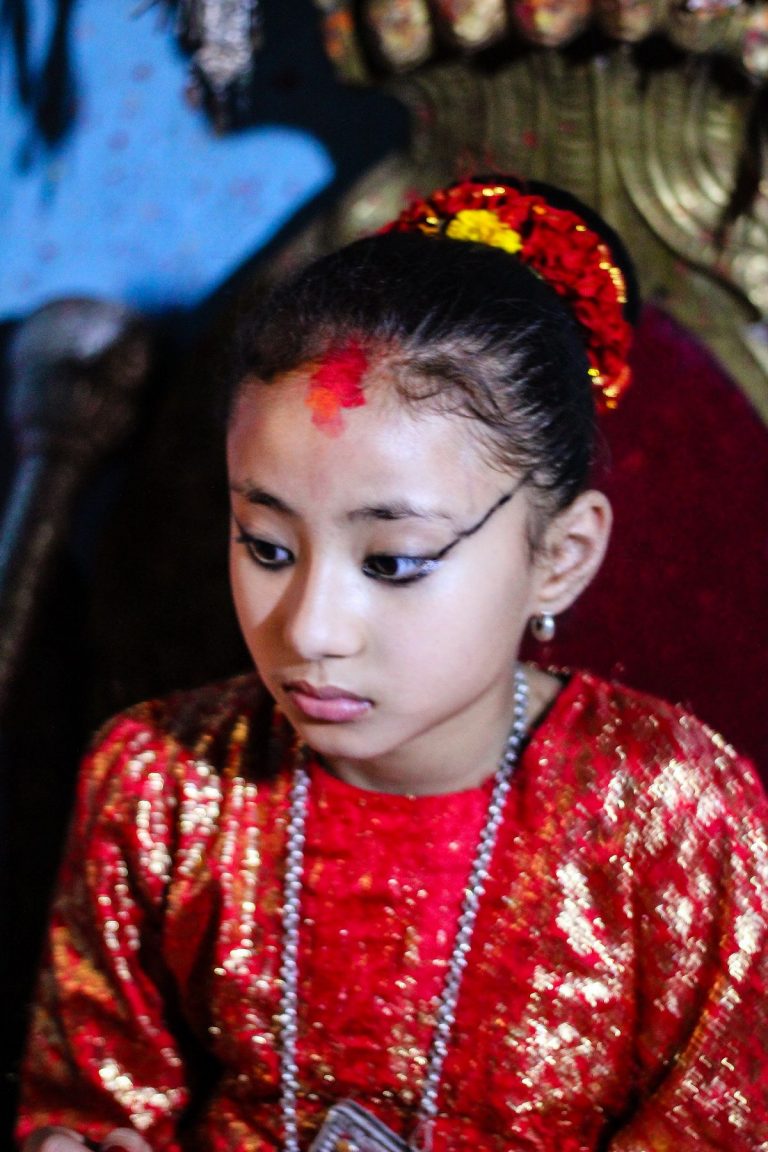 Meeting the Kumari living goddess